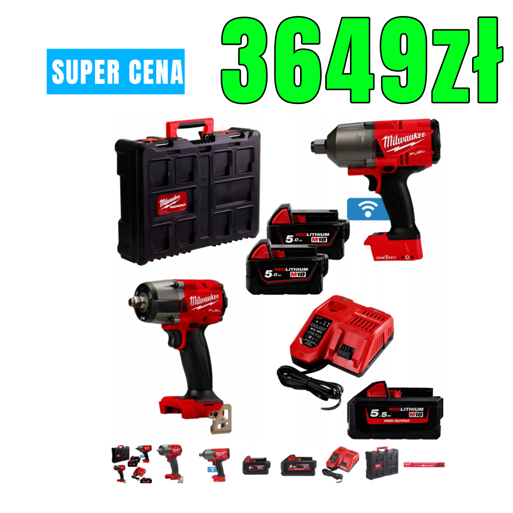 ZESTAW PROFESIONALNY MILWAUKEE M18 FPP2AS-553P – Budowa domu krok po kroku
