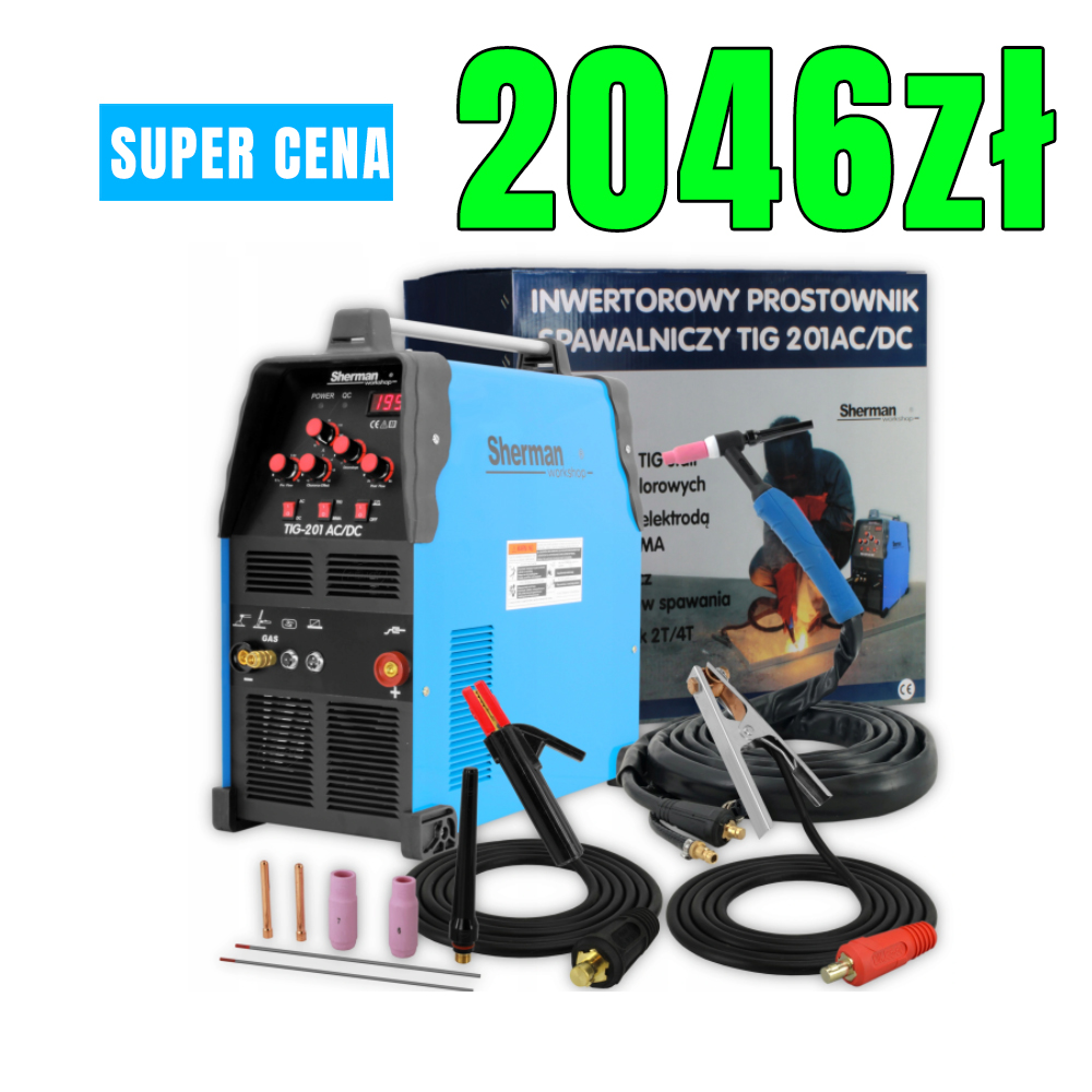 Spawarka Sherman TIG 201 AC/DC Aluminium 200A – Budowa domu krok po kroku