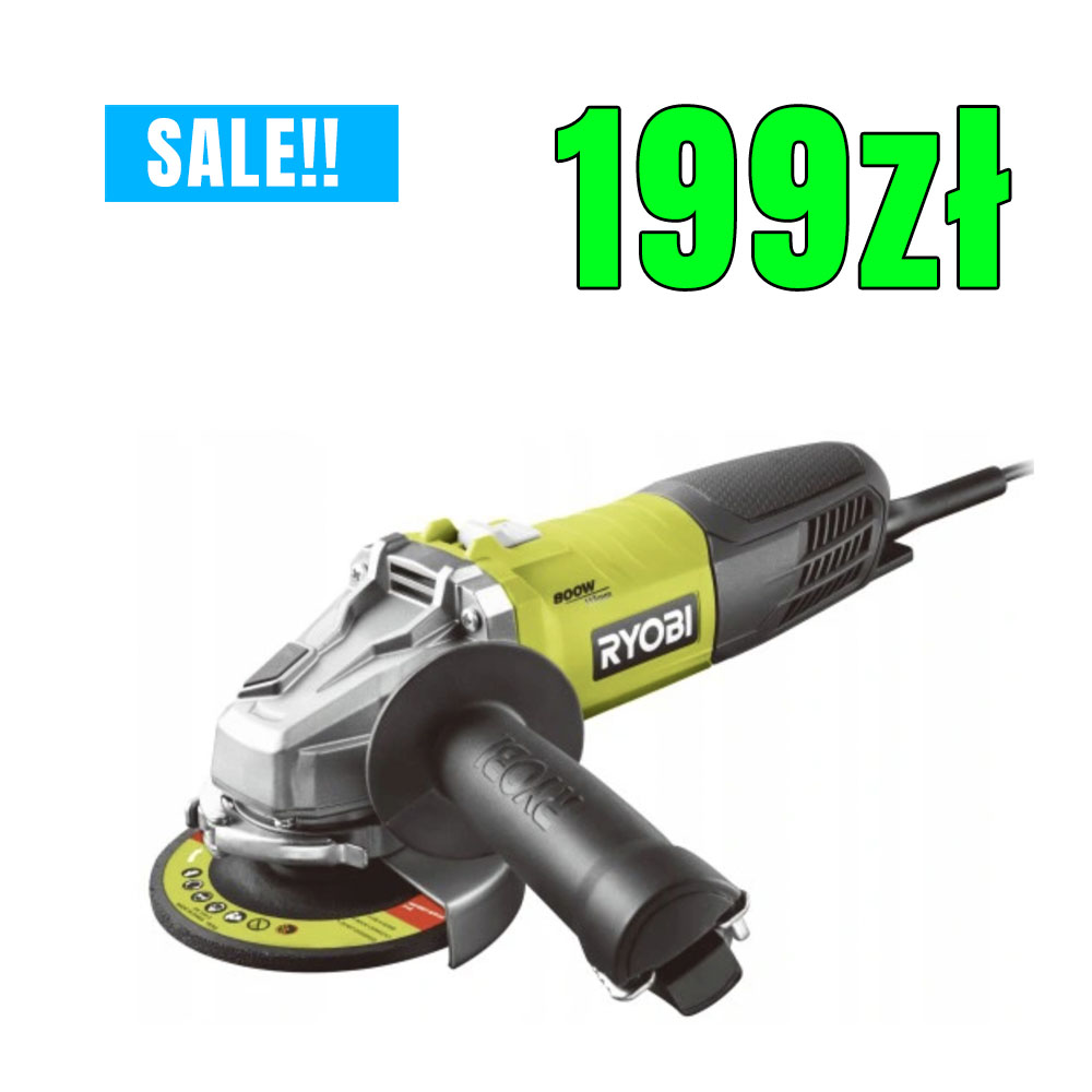 RYOBI SZLIFIERKA KĄTOWA 800W 115mm RAG800-115G – Budowa domu krok po kroku RYOBI SZLIFIERKA KĄTOWA 800W 115mm RAG800-115G – Budowa domu krok po kroku