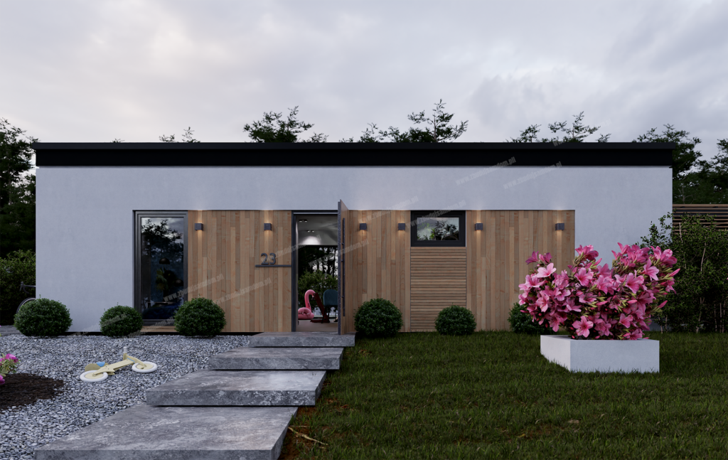 dom 70m2 z płaskim dachem_12 – Budowa domu krok po kroku